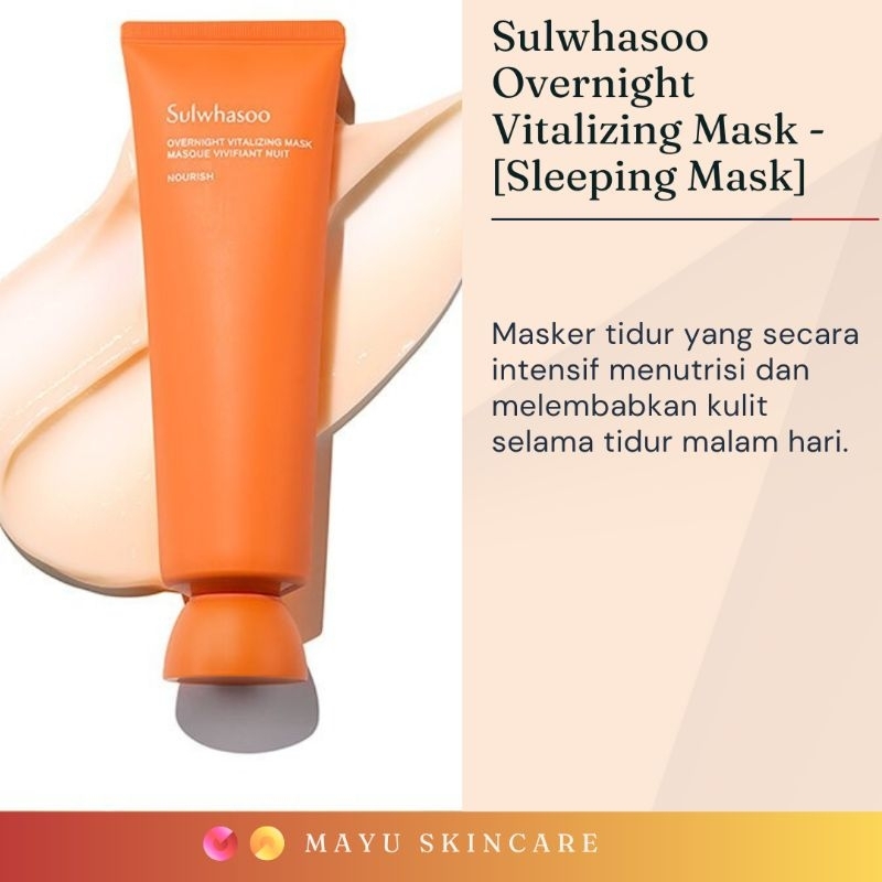 Jual Sulwhasoo Overnight Vitalizing Mask 120 ml - [Sleeping Mask ...