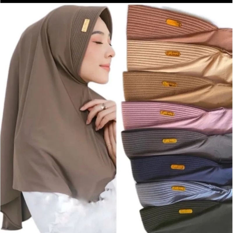 Jual BERGO HAMIDAH BAHAN JERSEY PREMIUM TEBAL HIJAB INSTAN KERUDUNG UK M LABEL AKRILIK | Shopee ...