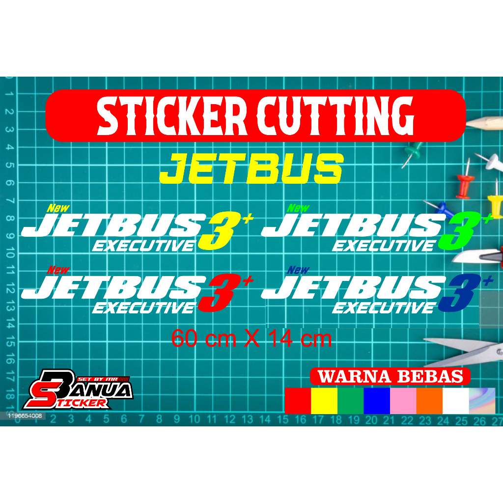 Jual Stiker JETBUS 3+ EXECUTIVE | Shopee Indonesia