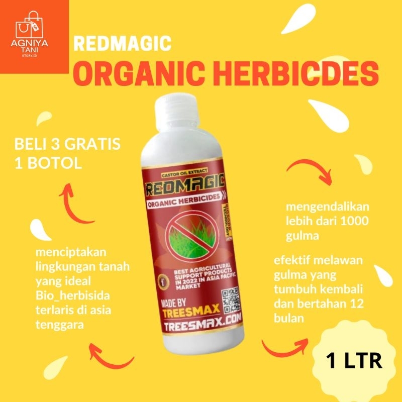 Jual Red Magic Solusi Untuk Membunuh Semua Jenis Gulma/Rumput/Hama ...