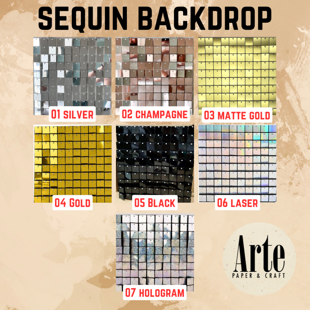 Jual RB 1pc 30x30 Sequin Panel Backdrop Tile Wall Kotak untuk dekorasi ...