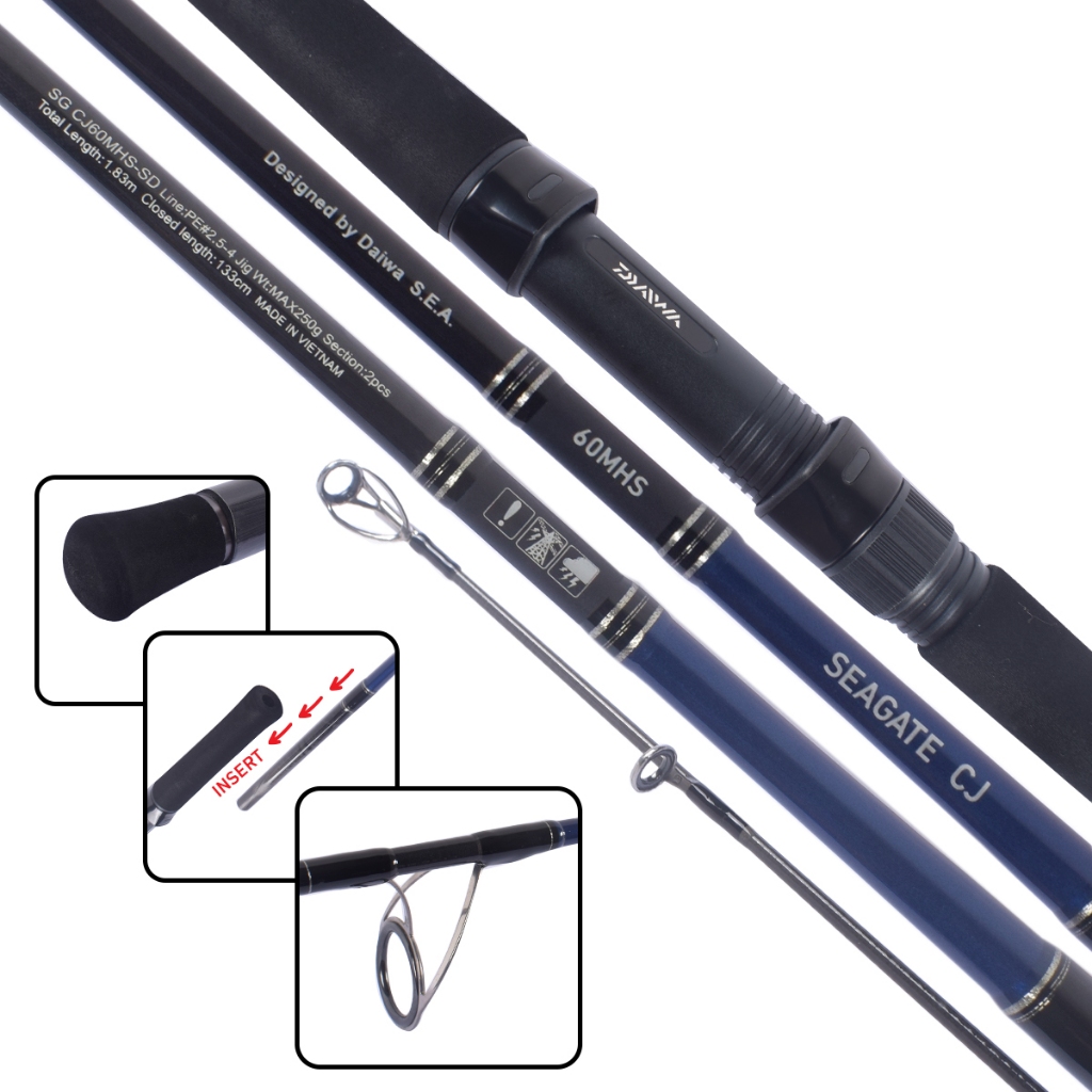 Jual Joran Spinning Daiwa SEAGATE Joran Sambung 2 - pilih ukuran | Shopee Indonesia