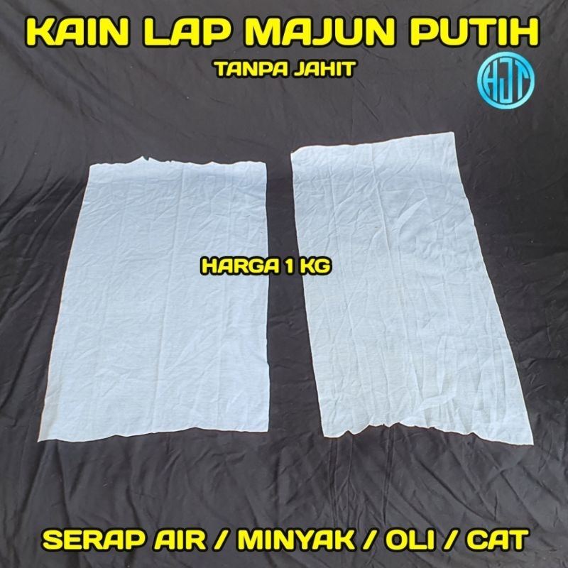 Jual KAIN LAP MAJUN PUTIH | BAHAN KAOS KATUN | SERAP AIR/ OLI/ MINYAK ...