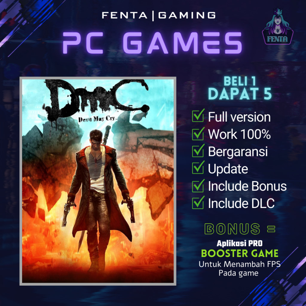 Jual DMC DEVIL MAY CRY COMPLETE EDITION - GAME PC - GAME LAPTOP ...