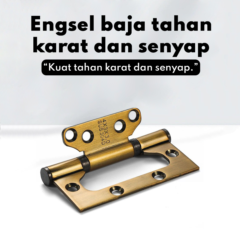 Jual ENGSEL PINTU KAYU, ENGSEL, ENGSEL BESI KUPU - KUPU 4 INCH, ENGSEL ...