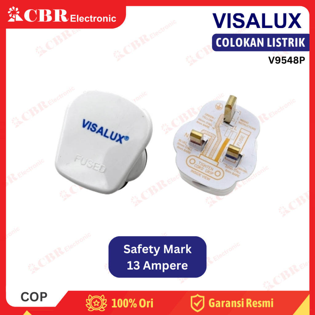Jual Colokan Listrik VISALUX V9548P / 13 Ampere | Shopee Indonesia