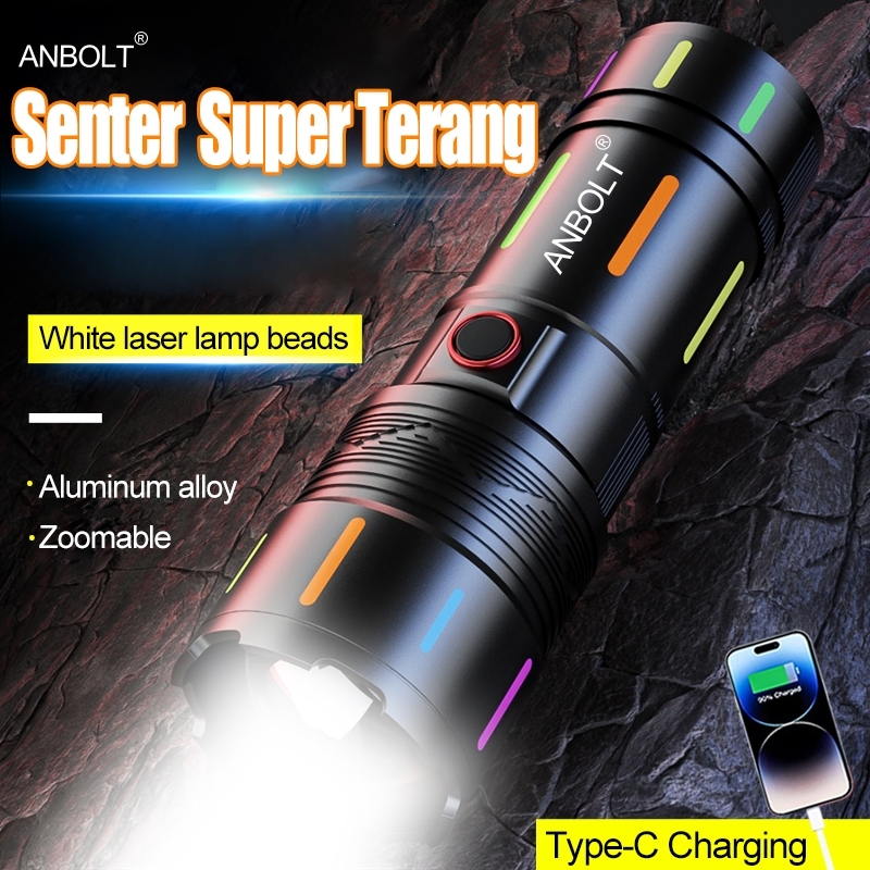 Jual 【Anbolt-Toko andalan resmi】 G35Pro Senter LED Super Terang Tahan Lama Zoomable Senter ...