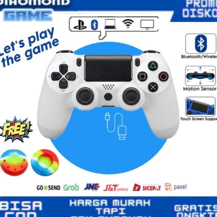 Jual Free Silikon Analog Stik PS4 Wireless Controller LED For PS4 Touch ...