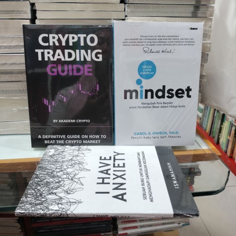 Jual Paket 3 buku crypto trading guide, mindset, dan buku sesuai dengan gambar | Shopee Indonesia