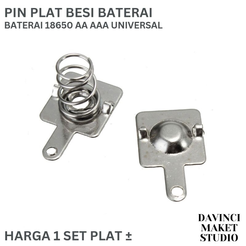 Jual (Set) Pin Baterai Universal - Plat Metal Besi Battery AA AAA 18650 ...