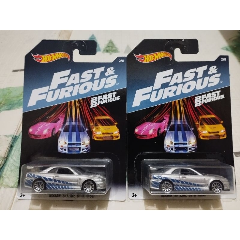 Jual Hotwheels Fast Furious Nissan Skyline R34 Bryan Car | Shopee Indonesia