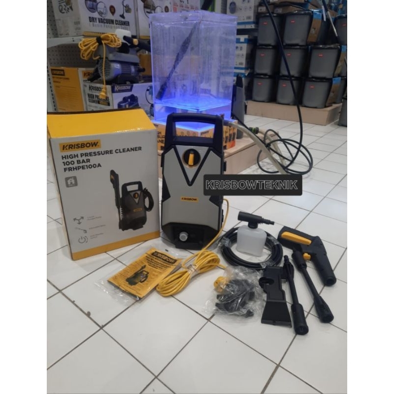 Jual jet cleaner water jet high pressure cleaner krisbow 100 Bar ORIGINAL | Shopee Indonesia