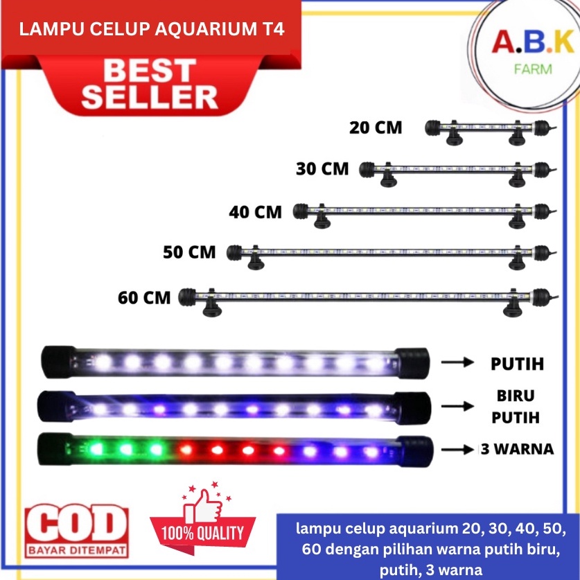 Jual Lampu LED CELUP AQUARIUM AQUASCAPE AKUARIUM UKURAN 2 3 4 5 6 3 ...