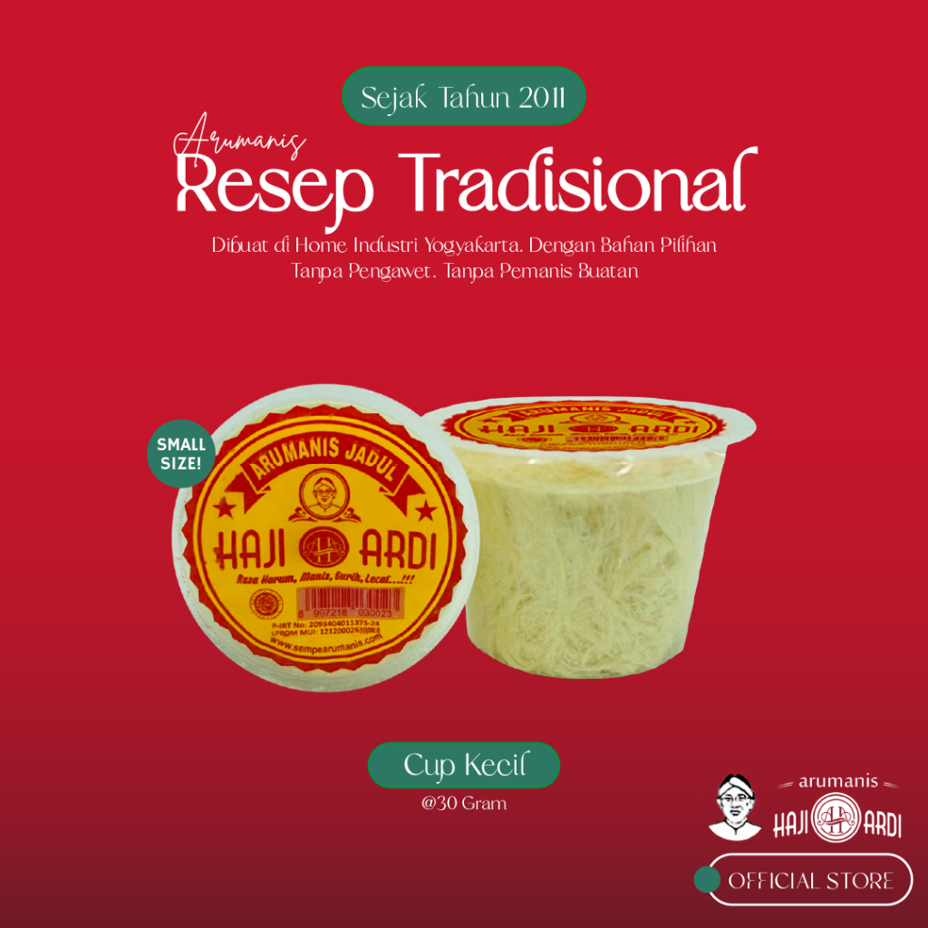 Jual Arumanis Haji Ardi Kemasan Cup Mini (30g) - Jajanan Rambut Nenek ...