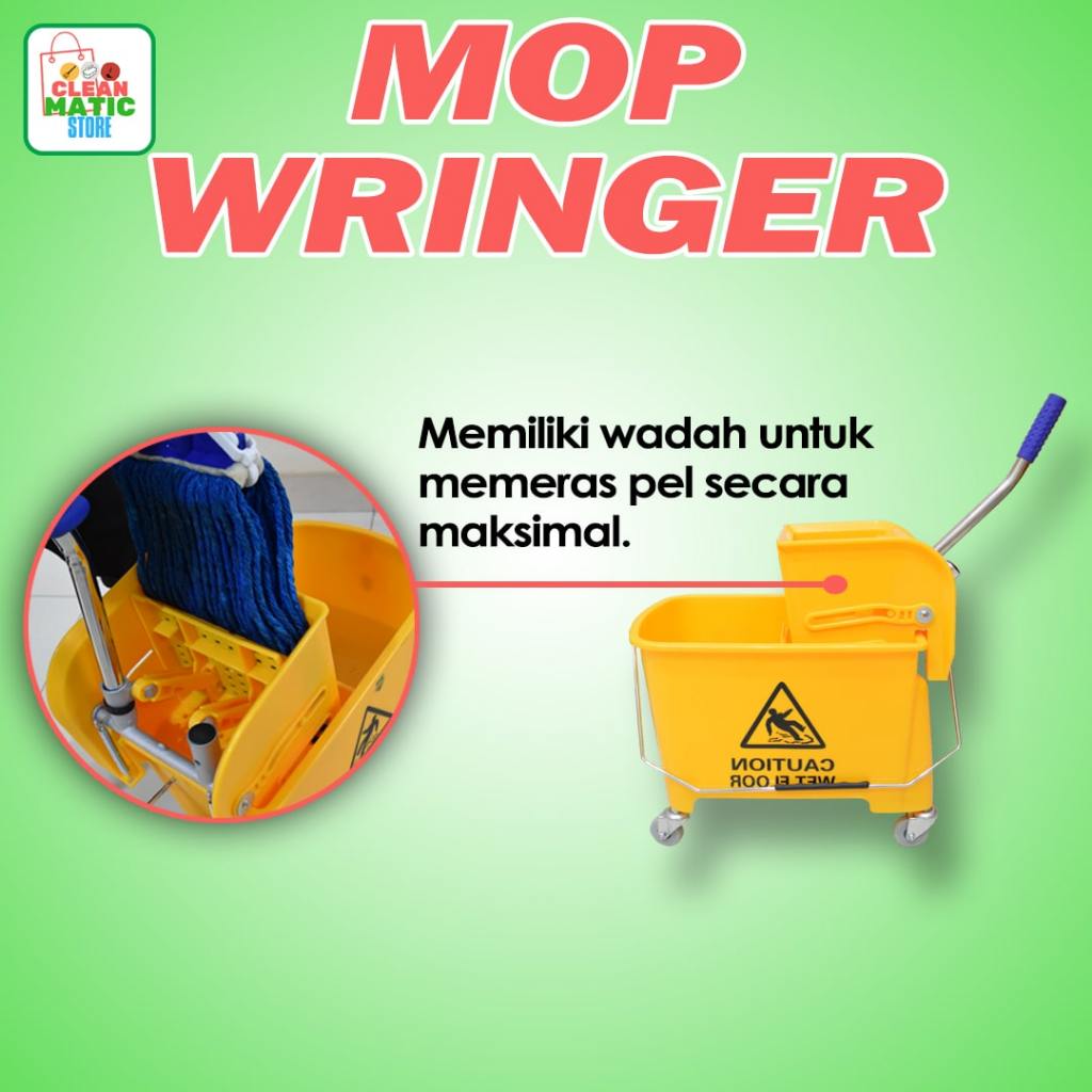 Jual Clean Matic - Alat Peras Pel ( Mop Wringer ) | Shopee Indonesia