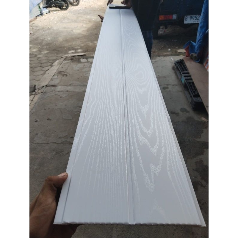 Jual Plafon pvc motif serat kayu putih nat doff 711 DFN (PERLEMBAR ...