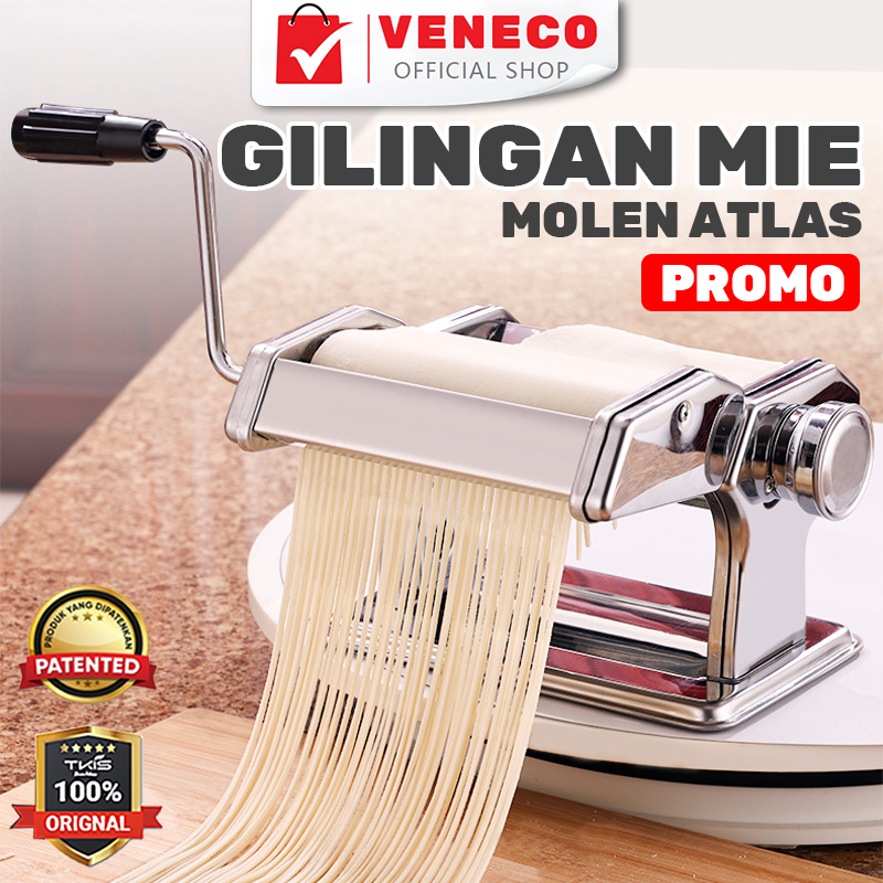 Jual Pasta Maker Atlas Gilingan Mie, Molen, Pangsit Cetakan Mie Penggiling Pencetak Pasta Kue ...