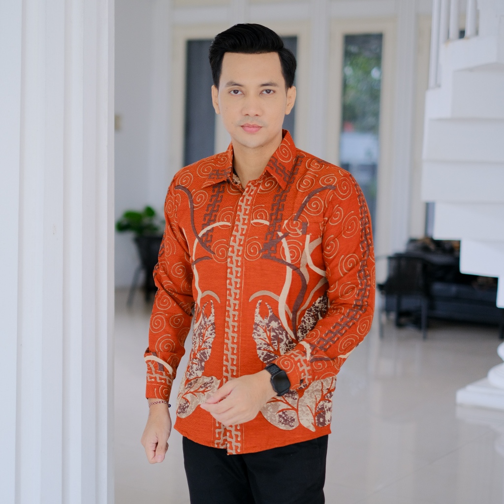 Jual BATIK PRIA MODERN SLIMFIT REGULER ATASAN KEMEJA HEM PRIA BAJU ...