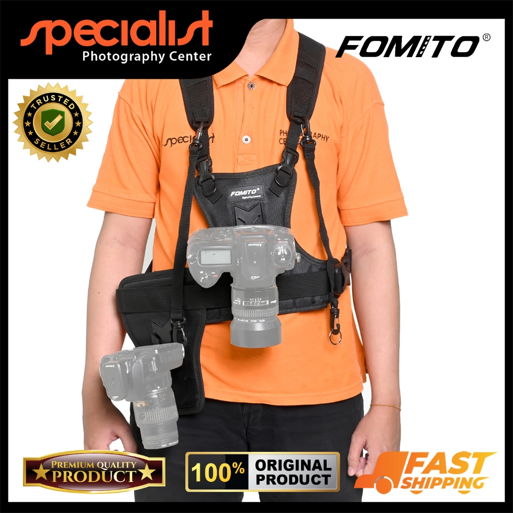 Jual Fomita Camera Vest with Dual Strap Side Holster | Shopee Indonesia
