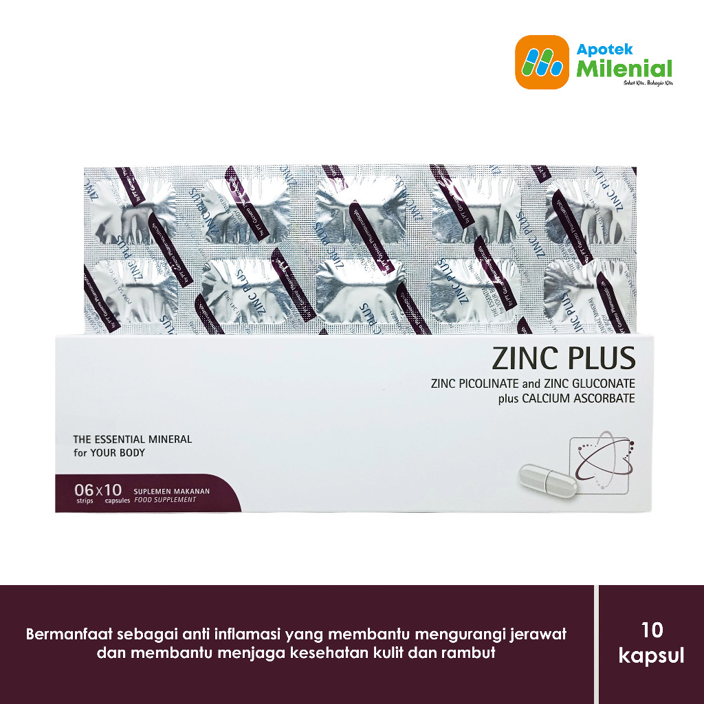 Jual Zinc Plus Harga Perstrip Isi 10 Kapsul | Shopee Indonesia