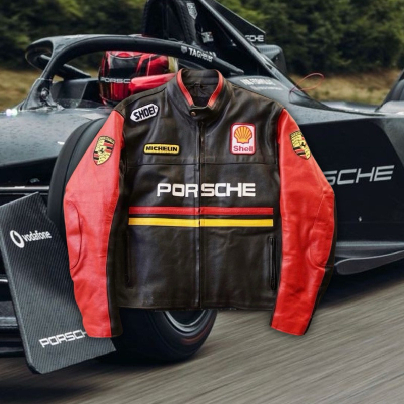 Jual IAMYOURQL - Porsche F1 Race Jacket Leather | Shopee Indonesia