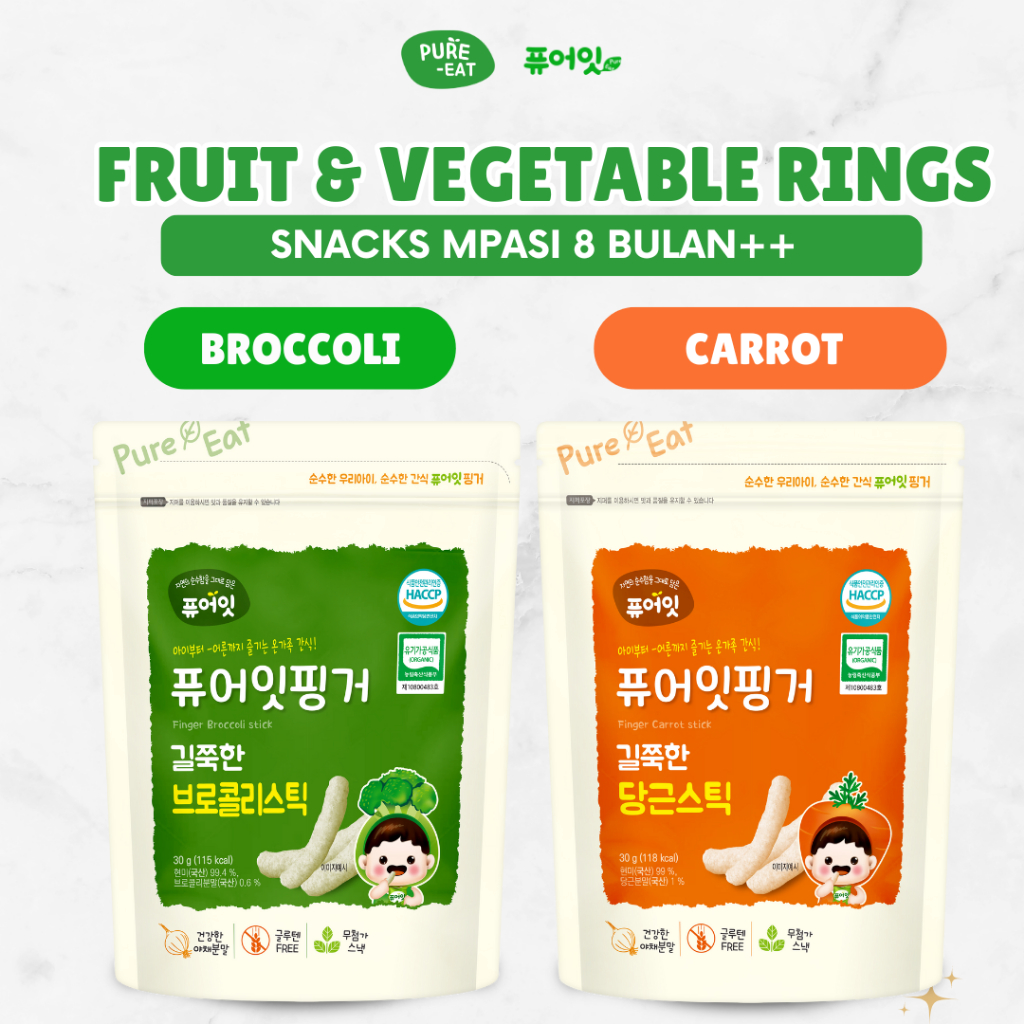 Jual Pure Eat Vegetable Sticks - Snack MPASI / Camilan Anak 8 Bulan ...