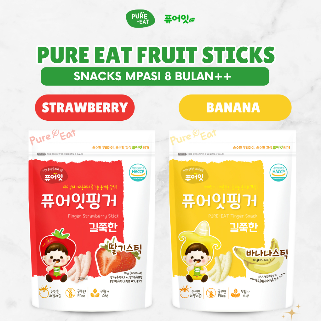 Jual Pure Eat Fruit Sticks - Snack MPASI /Cemilan MPASI 8 Bulan++ ...