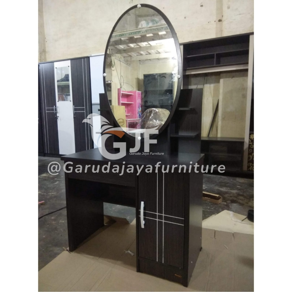 Jual MEJA RIAS DENGAN CERMIN BULAT/MEJA RIAS KACA SLIDING/MEJA RIAS ...