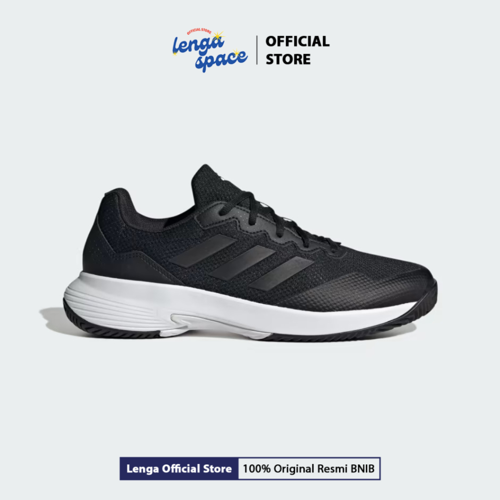 Jual Sepatu Tenis Pria Gamecourt 2.0 Core Black (IG9567) ORIGINAL ...