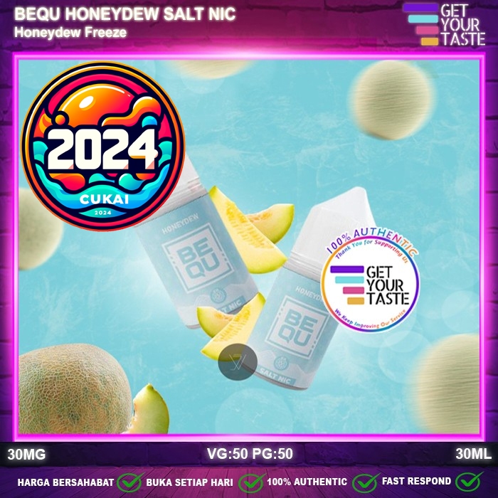 Jual Liquid Bequ Honeydew Salt Nic 30ML Beku Saltnic by Poda | Shopee ...