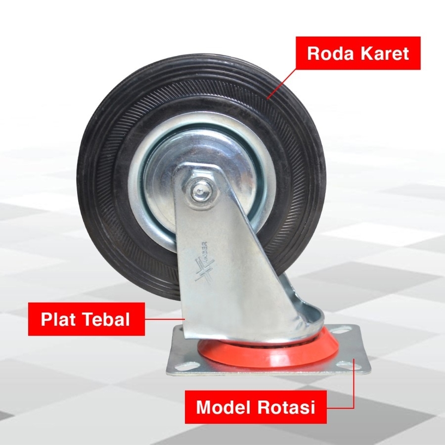 Jual Roda Trolley 5 inch / Xander Roda Troli / Roda Gerobak/Etalase ...
