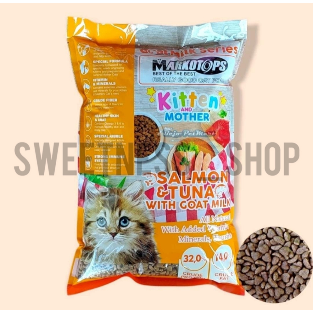 Jual Markotop Kitten Repack 1kg Salmon And Tuna With Goat Milk Makanan ...