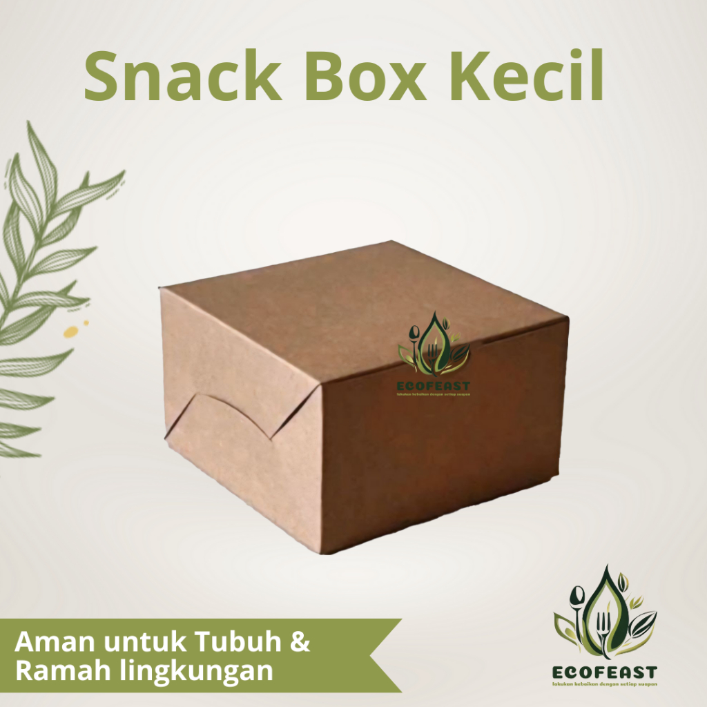 Jual Snack Box Kecil Eco-Friendly - Kotak Cemilan Food Grade Praktis ...