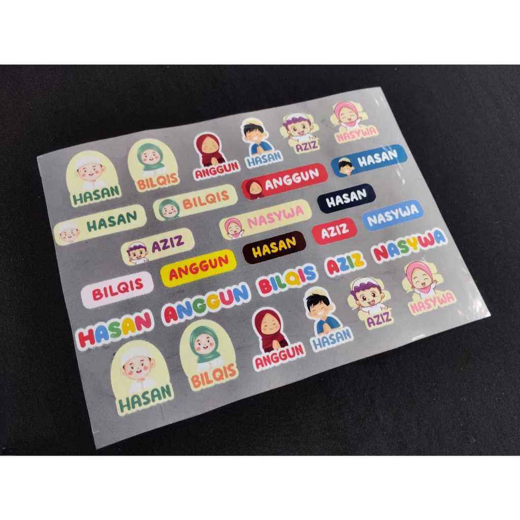 Jual STIKER KAIN CUSTOM/STIKER BAJU/STIKER LABEL NAMA BAJU/STIKER DTF ...