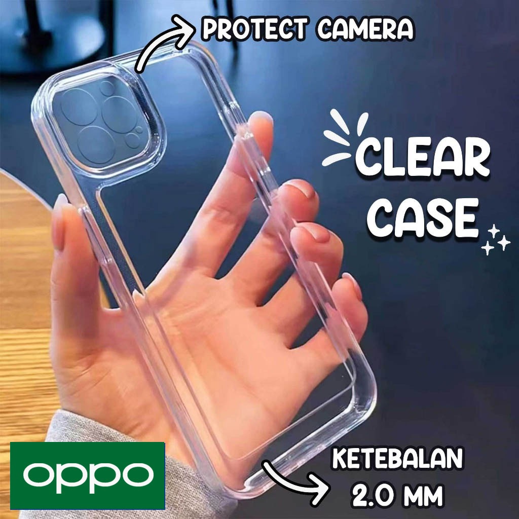 Jual Case Bening Tebal Oppo A3X A3 PRO A60 A18 A38 RENO 11 RENO 12 A15 A3 PRO A16 A17 A58 A78 ...