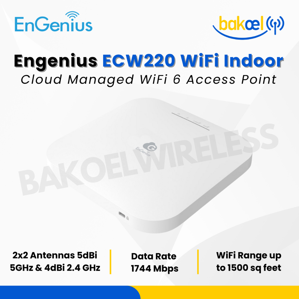 Jual EnGenius ECW220 Cloud Managed WiFi 6 2×2 Indoor Wireless Access ...