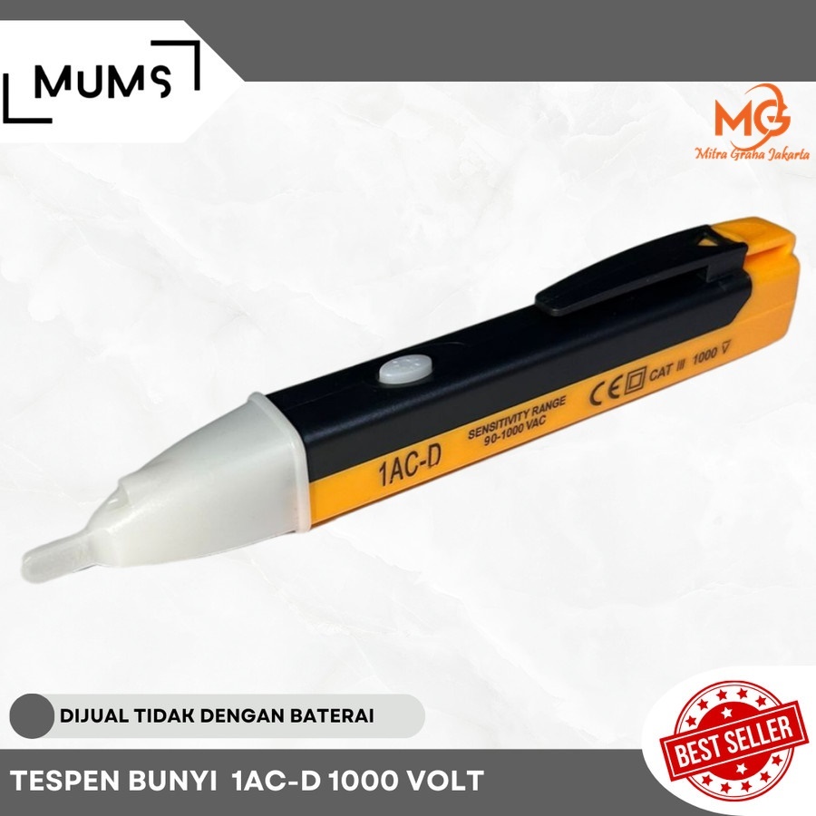 Jual Digital Test Pen Tespen Digital 1AC-D 1000 Volt Tespen Sensor ...