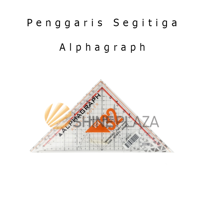 Jual Penggaris Segitiga Pegangan Teknik Arsitek Alphagraph 32cm ...