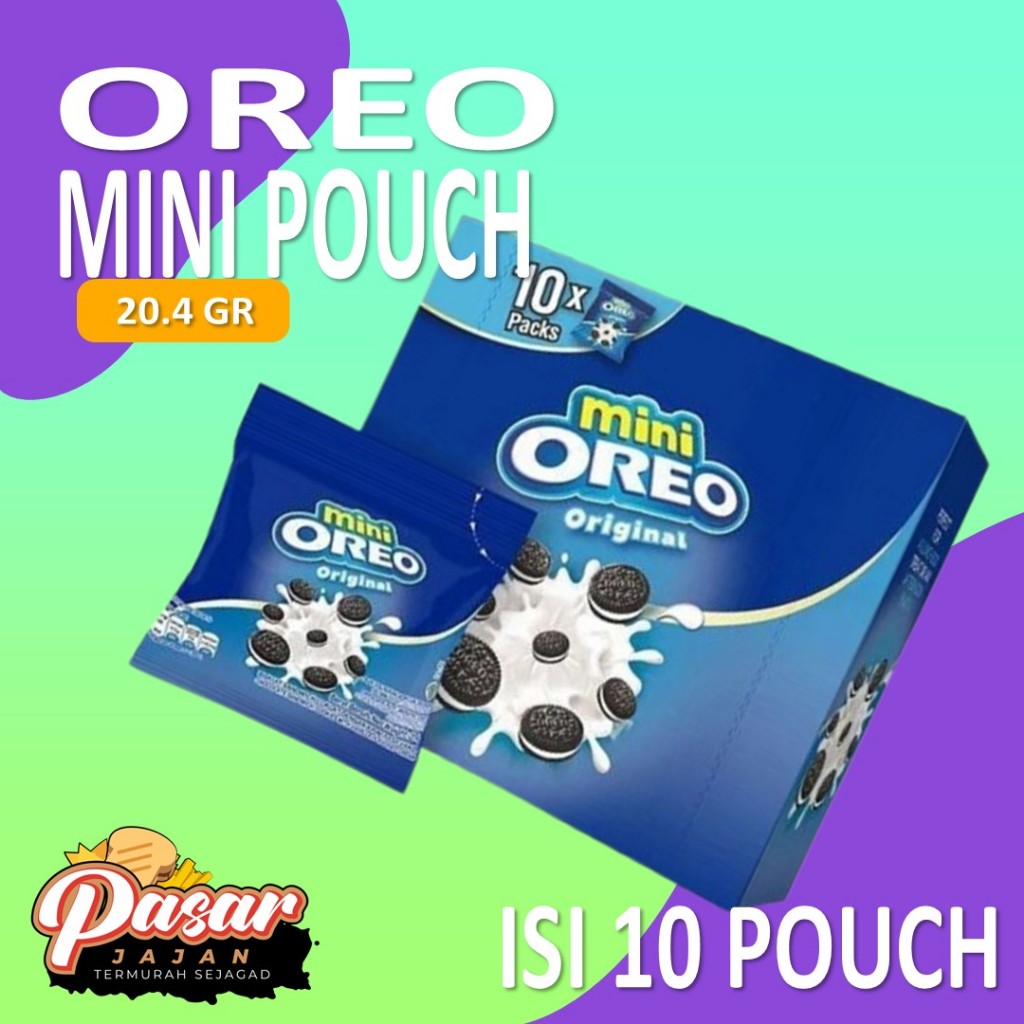 Jual Mini Oreo Pouch 1 Box Isi 10 X Pcs 20.4gr Tersedia 3 Rasa | Shopee ...