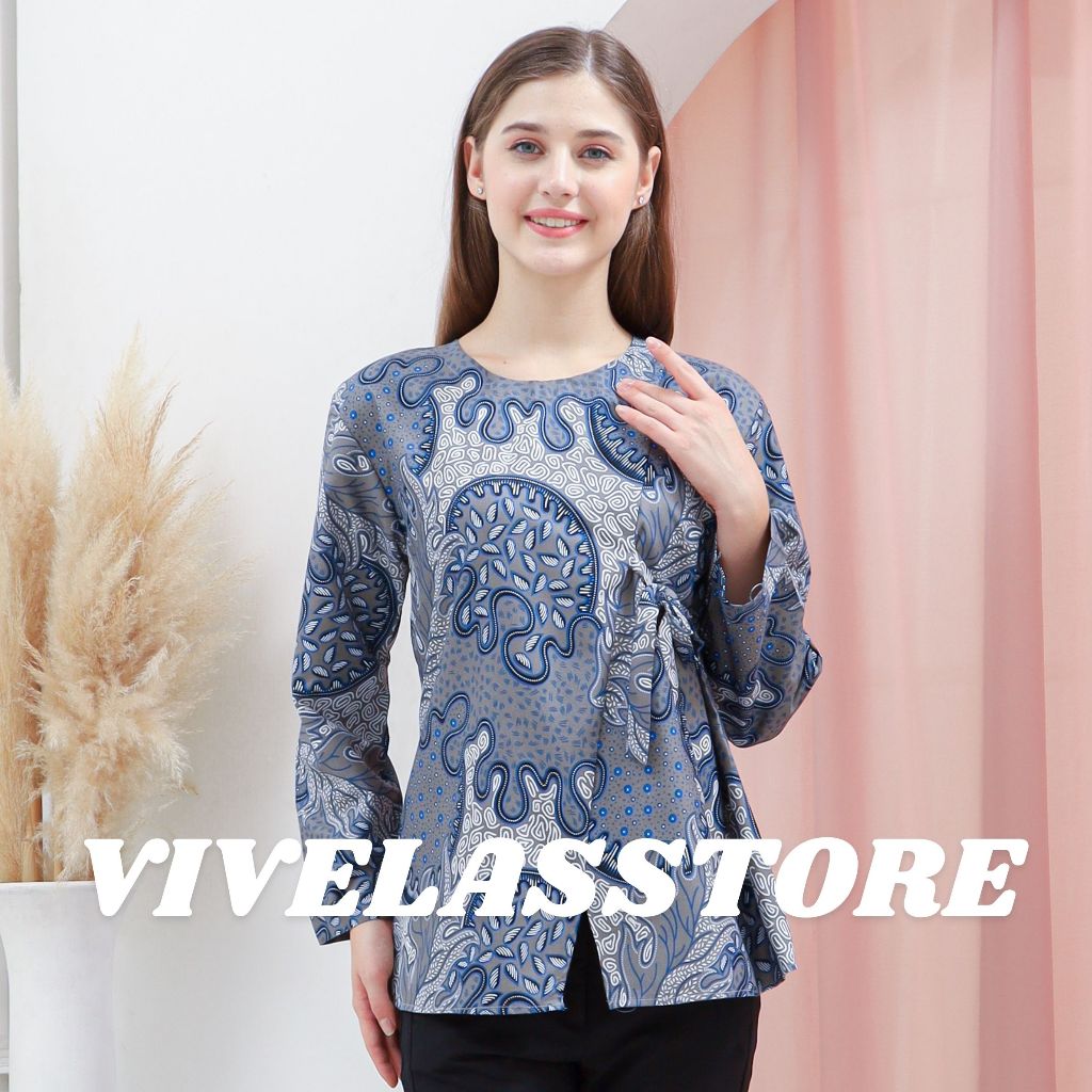 Jual Blouse batik wanita mawar balon terlaris BLUS BLOUSE WANITA BAJU ...