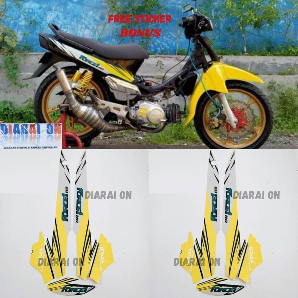 Jual Striping Stiker Yamaha Force One Force 1 Force1 1994 - Force 92 93 ...