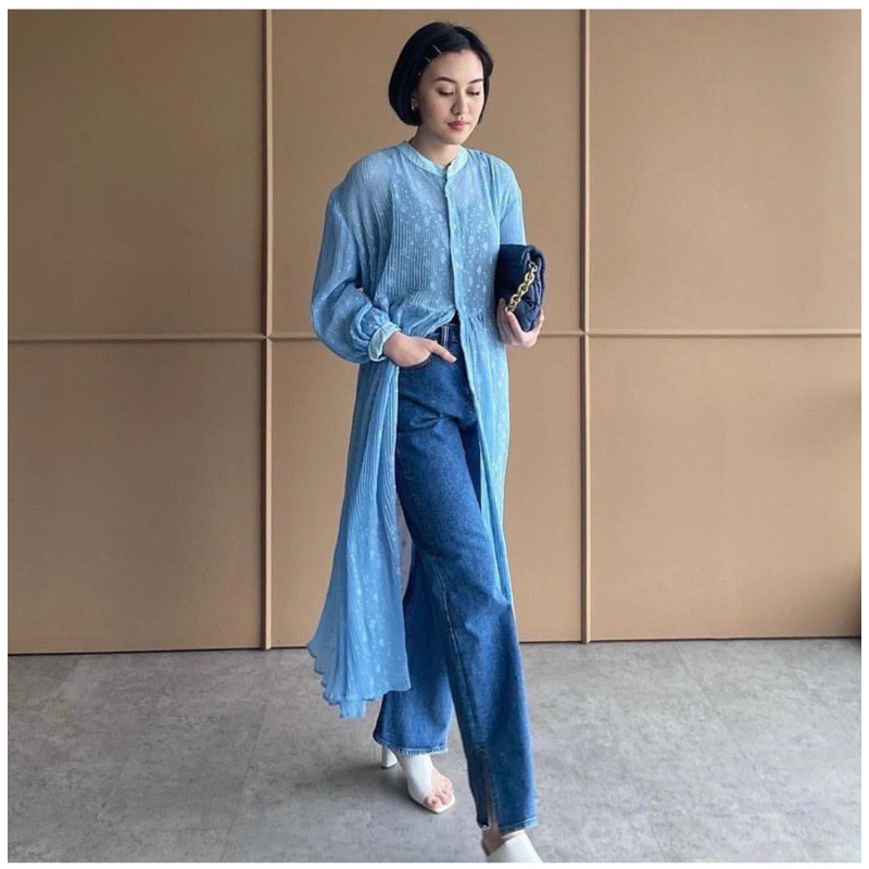Jual Raya blue dress ( TRICK & TRICKY ) | Shopee Indonesia