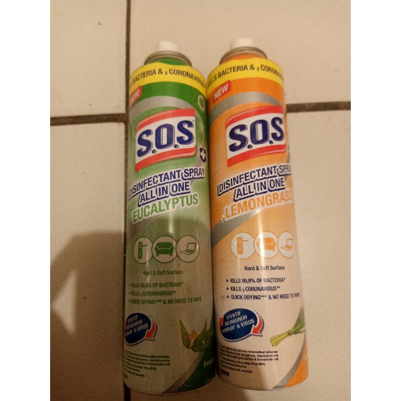 Jual SOS DISINFEKTAN SPRAY ALL IN ONE 250ML (TANPA TUTUP) | Shopee ...