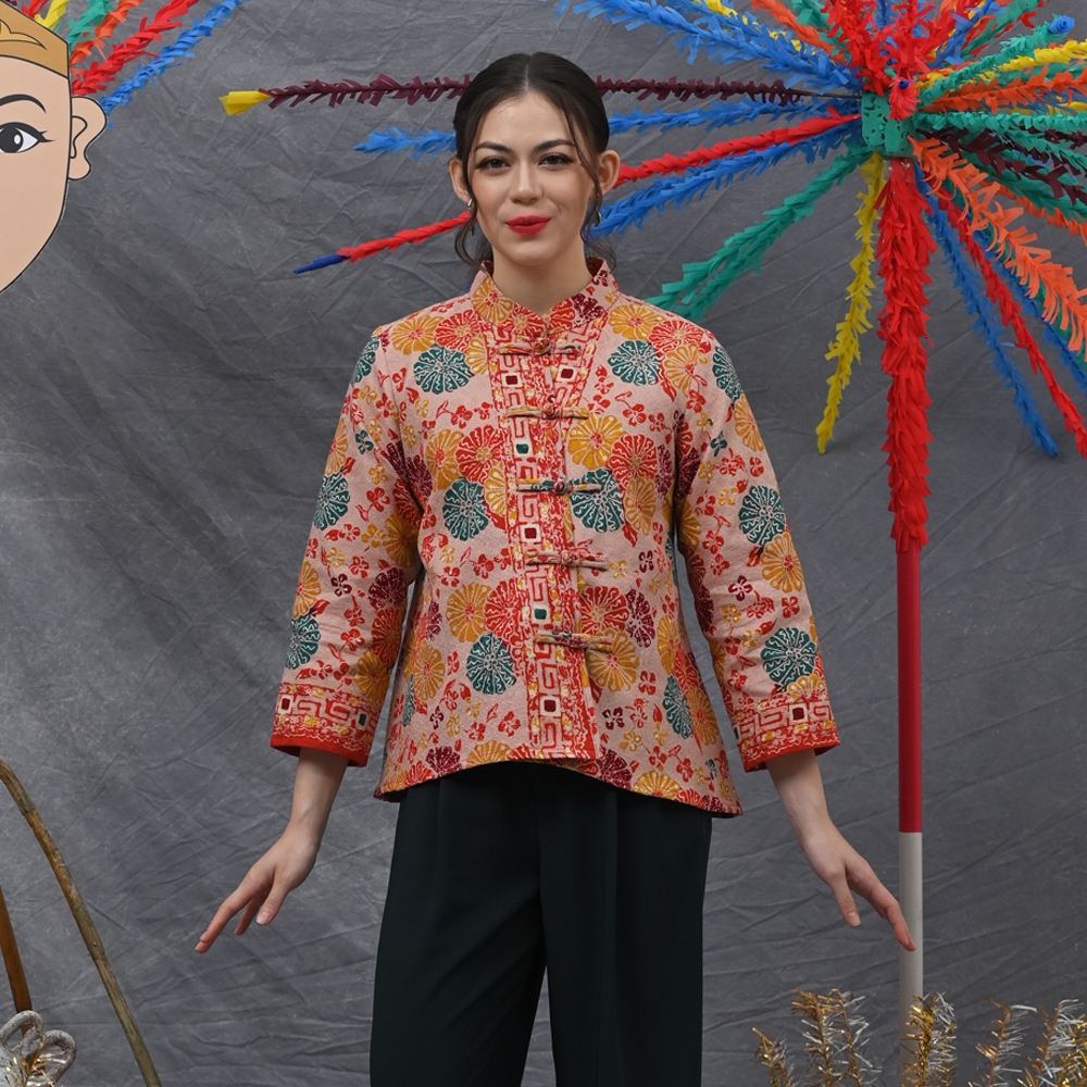 Jual NONA RARA - Vivi Dobi Betawi T2932, Baju kerja blouse batik wanita ...