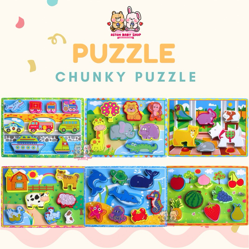 Jual Chunky Puzzle Wooden / Puzzle Kayu Chunky | Shopee Indonesia