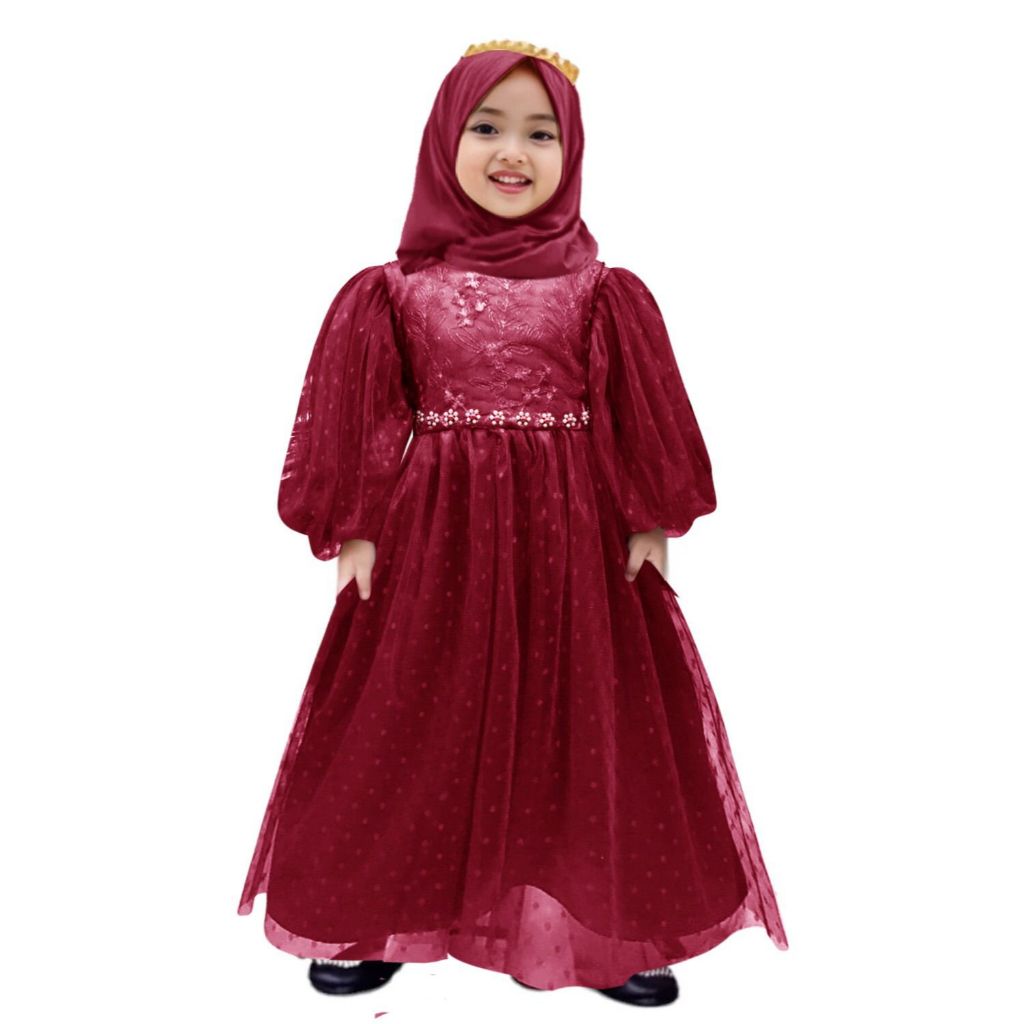 Jual Gamis anak perempuan Elis 2-11thn / gamis anak cewek / gaun pesta ...