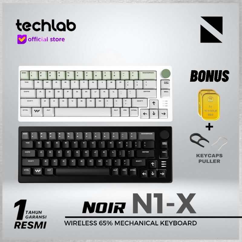 Jual Noir N1-X / N1X Wireless Mechanical Gaming Keyboard VIA Compatible ...
