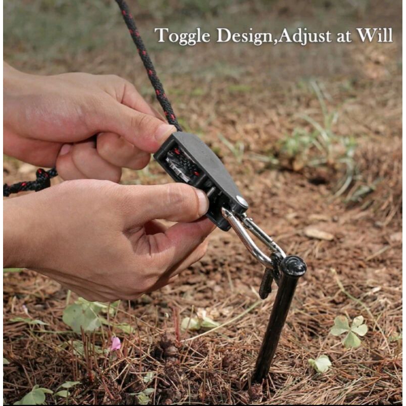 Jual Tali katrol guyline pulley adjustable untuk flysheet tenda jemuran ...