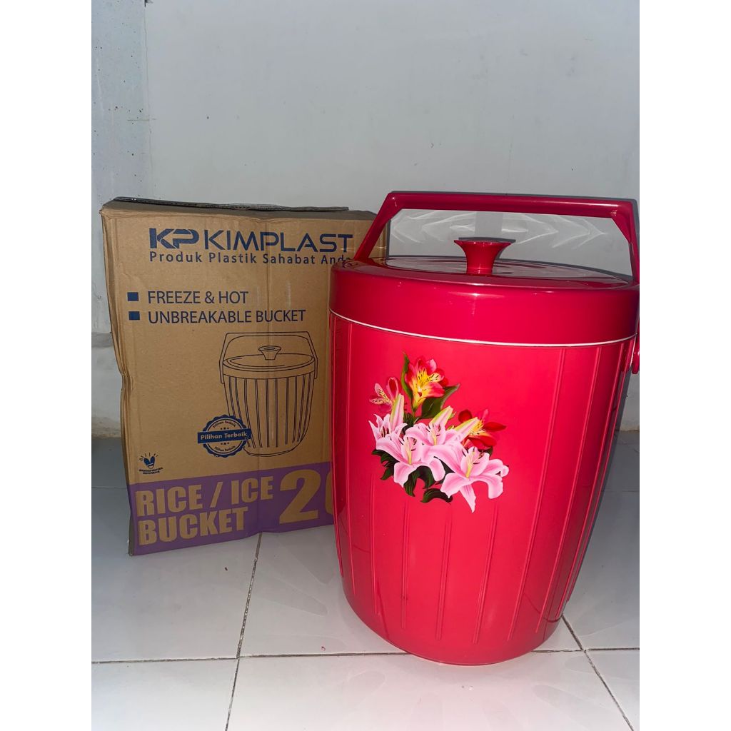 Jual KIMPLAST Rice Bucket 26 Liter | Termos Nasi 26 Liter | Shopee ...