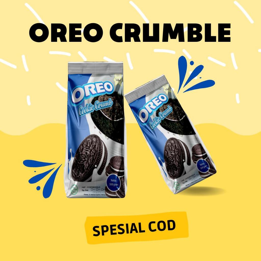 Jual COD - 500GR Crumble Biscuit - Topping Oreo Crumb | Shopee Indonesia